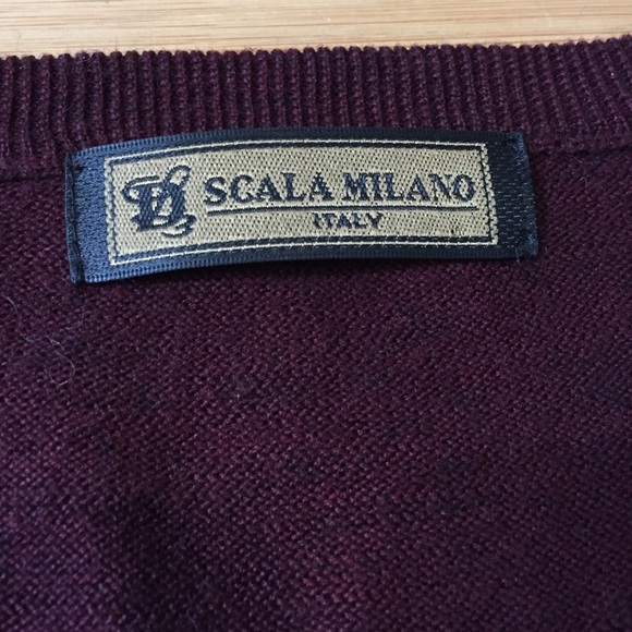 Scala | Sweaters | Scala Milano Maroon Sweater Wool Blend | Poshmark